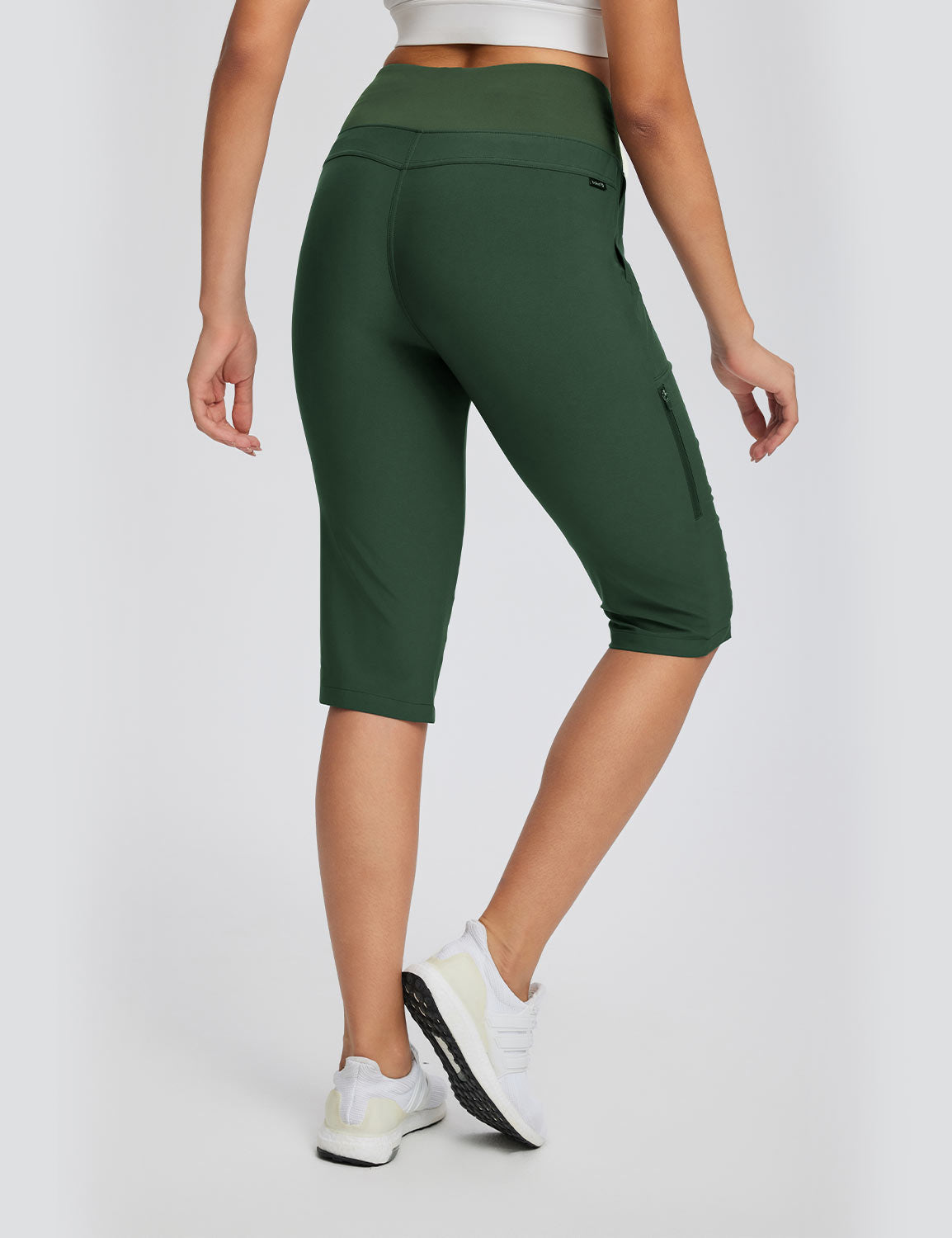 Baleaf Womens High Rise Wrinkle Free Hiking Capris Baleaf Ca